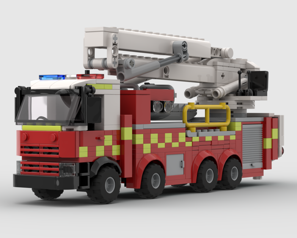 LEGO MOC 'Bronto' Skylift Fire Truck Ladder Platform by reggieranger | Rebrickable - Build with LEGO