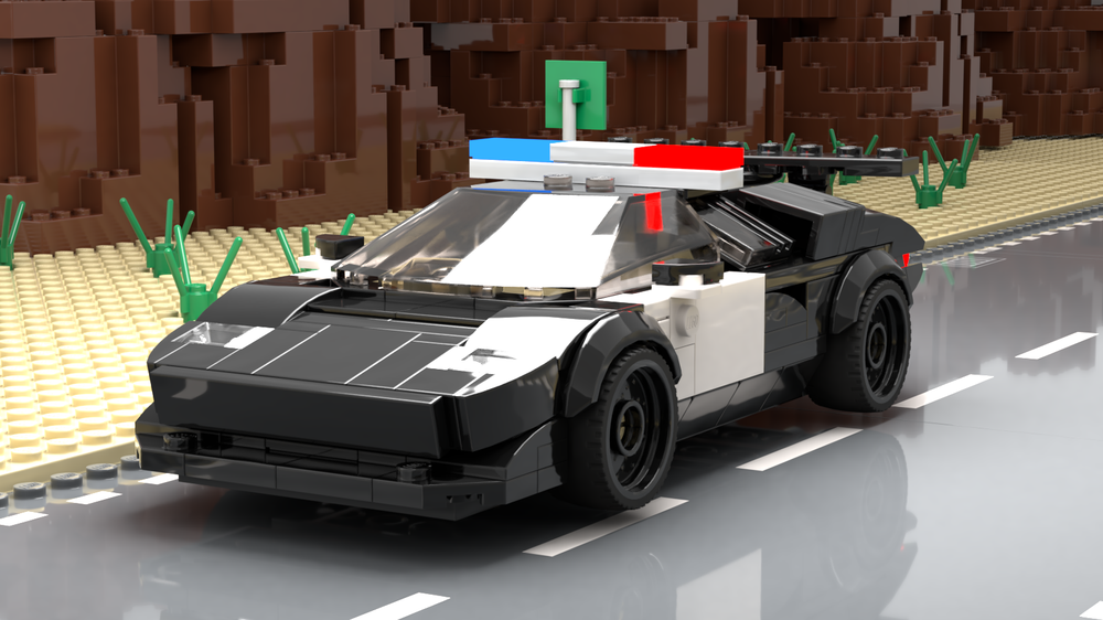 LEGO MOC Lamborghini Countach Police by Tryptophanis | Rebrickable ...