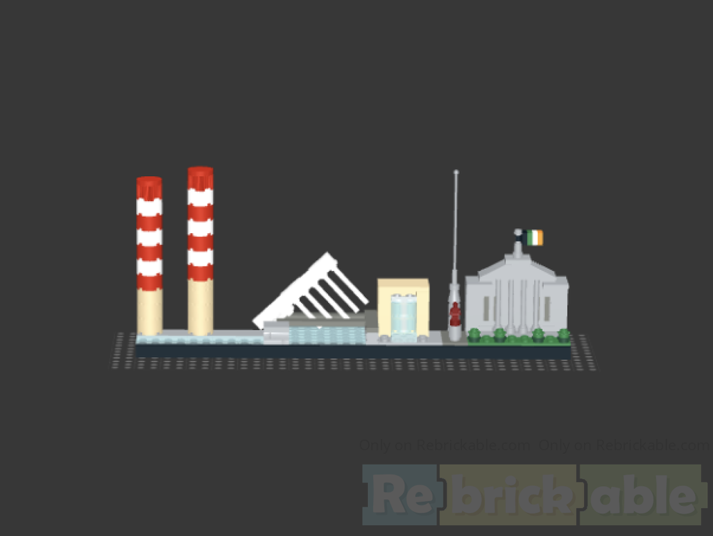 LEGO MOC Dublin skyline by Riain | Rebrickable - Build with LEGO