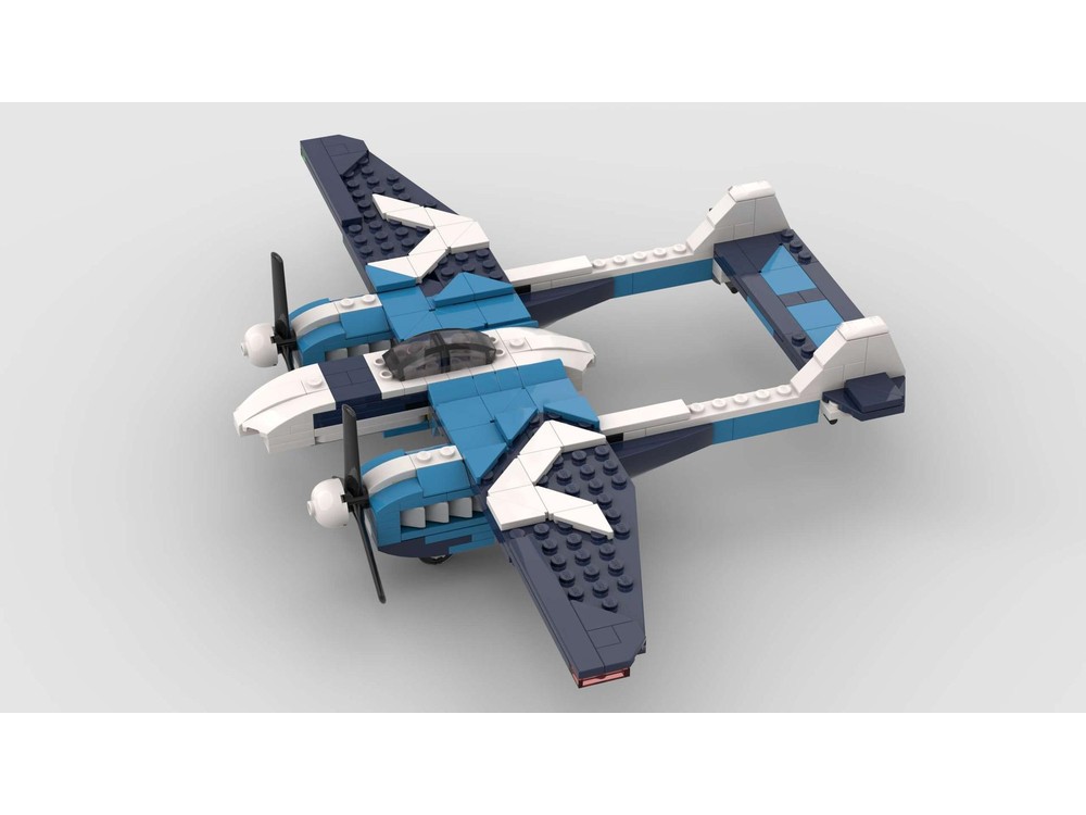LEGO MOC-214020 Lockheed P-38 Lightning - Alternate Build of 2 x 31160 ...