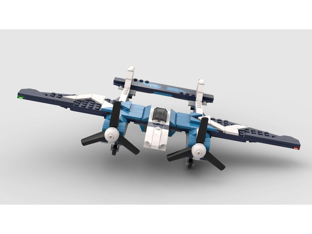 LEGO MOC Lockheed P-38 Lightning - Alternate Build of 2 x 31160 Race ...