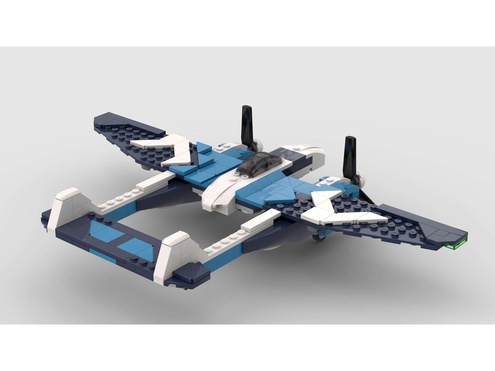 LEGO MOC Lockheed P-38 Lightning - Alternate Build of 2 x 31160 Race ...