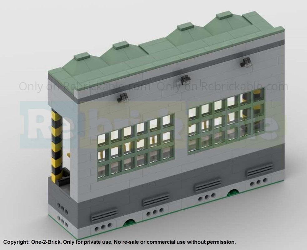 LEGO MOC V2: Modular Logistics Center - Side Section Standard by ONE-2 ...