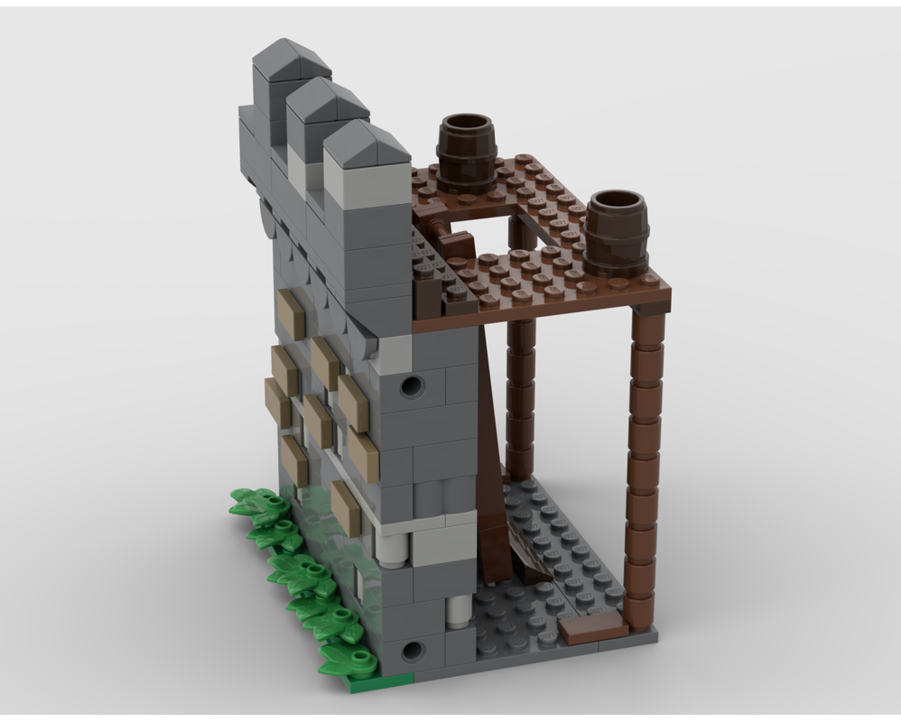 LEGO MOC Castle wall by Croissant0605 | Rebrickable - Build with LEGO