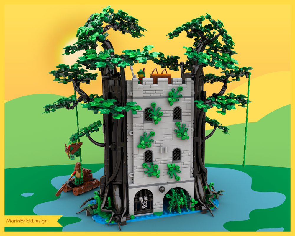 LEGO MOC LEGO 6077 Remake Forestmen River's Fortress Instructions MOC - Lego Medieval Castle ...