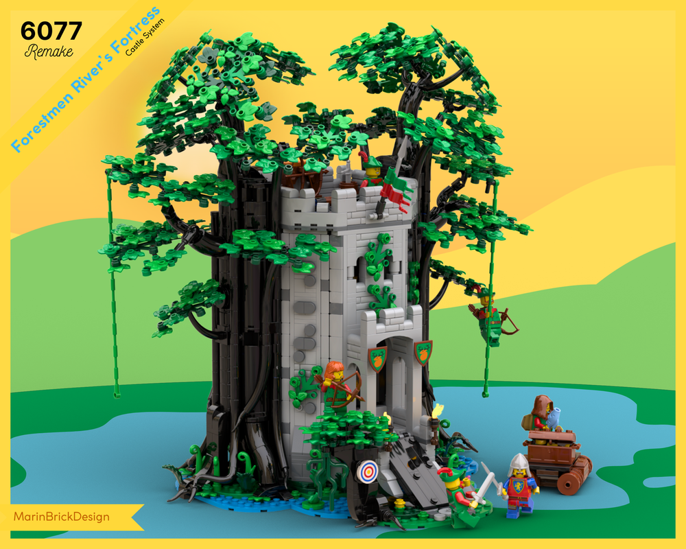LEGO MOC LEGO 6077 Remake Forestmen River's Fortress Instructions MOC ...