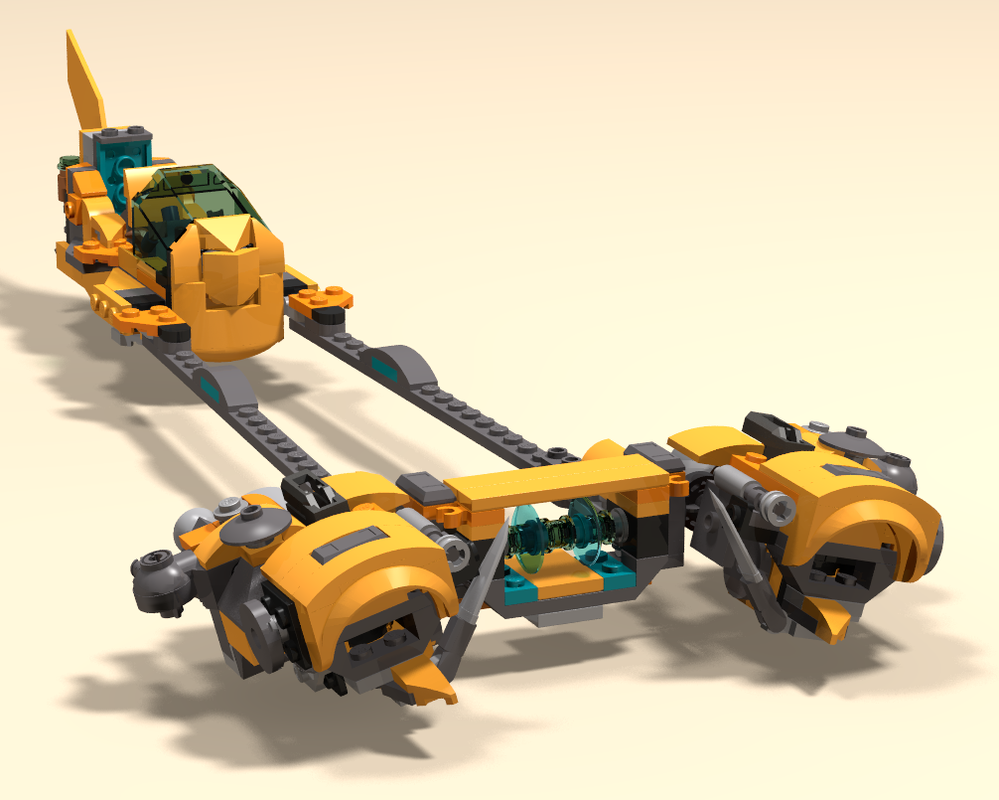 LEGO MOC Rocket Racoon Pod-Racer by Motorsagmannen | Rebrickable ...
