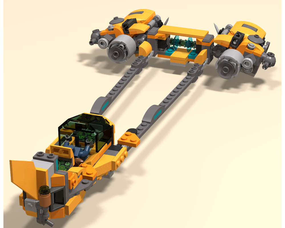 LEGO MOC Rocket Racoon Pod-Racer by Motorsagmannen | Rebrickable ...