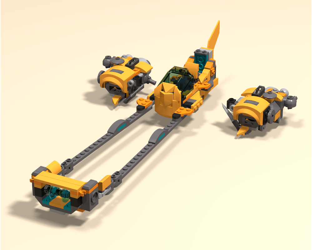 LEGO MOC Rocket Racoon Pod-Racer by Motorsagmannen | Rebrickable ...