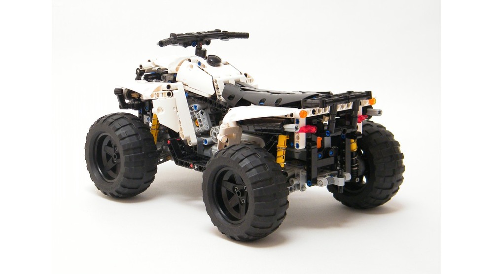 LEGO MOC Motorized Quad ATV 4x4 by Nico71 | Rebrickable - Build with LEGO