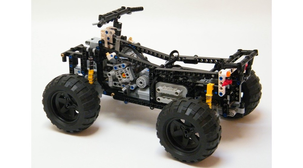LEGO MOC Motorized Quad ATV 4x4 by Nico71 | Rebrickable - Build with LEGO