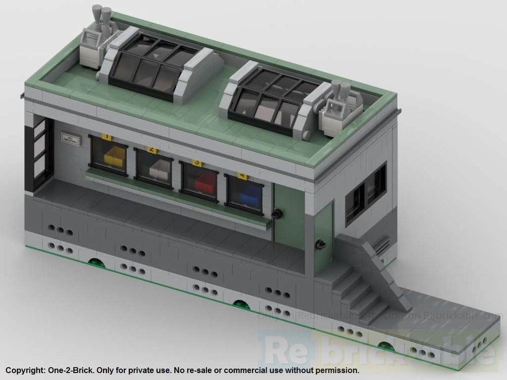 LEGO MOC V2: Modular Logistics Center - Office Section by ONE-2-BRICK ...