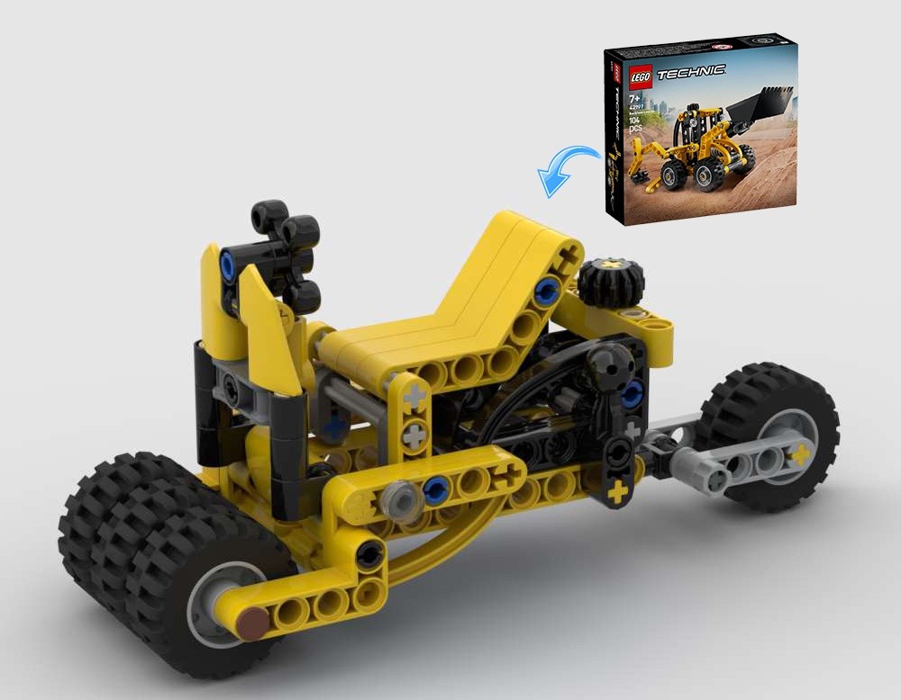LEGO MOC Mini Road Roller 42197 Alternative by ErikGS | Rebrickable ...