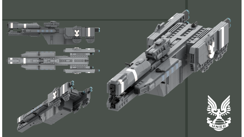 LEGO MOC 1:1455 Charon-class light frigate by Surcote | Rebrickable ...