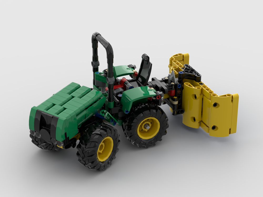 LEGO MOC 42136 Articulated Tractor with Silage Blade by Larsagri | Rebrickable - Build with LEGO
