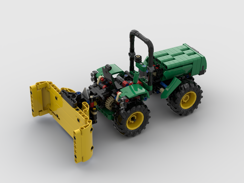 LEGO MOC 42136 Articulated Tractor with Silage Blade by Larsagri | Rebrickable - Build with LEGO