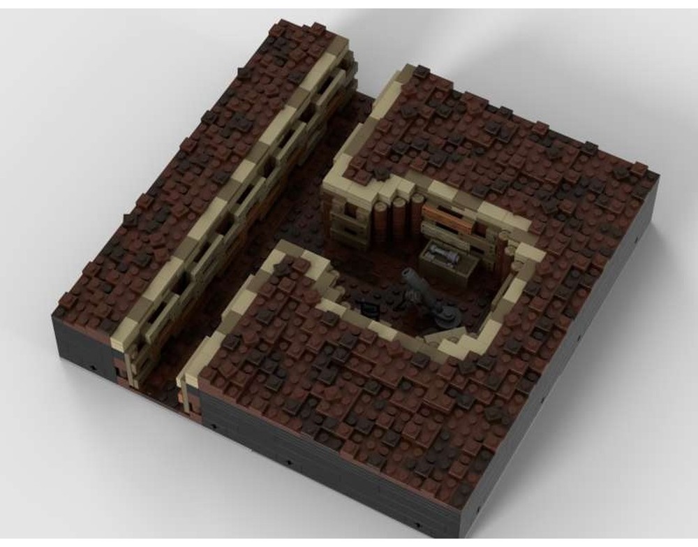 LEGO MOC Modular Trench - Mortar Pit by mikey2110 | Rebrickable - Build ...
