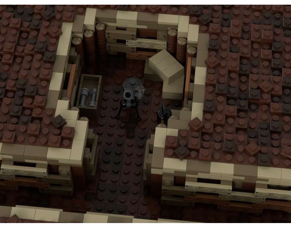 LEGO MOC Modular Trench - Mortar Pit by mikey2110 | Rebrickable - Build ...