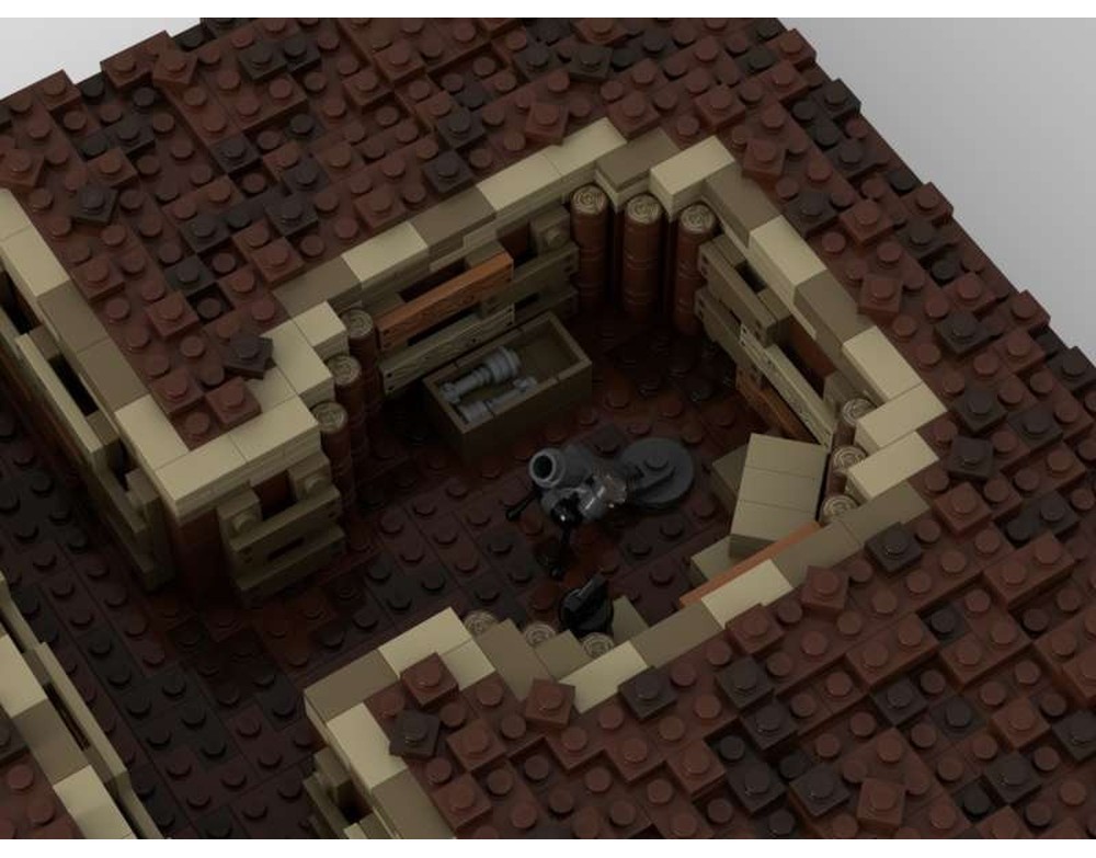 LEGO MOC Modular Trench - Mortar Pit by mikey2110 | Rebrickable - Build ...