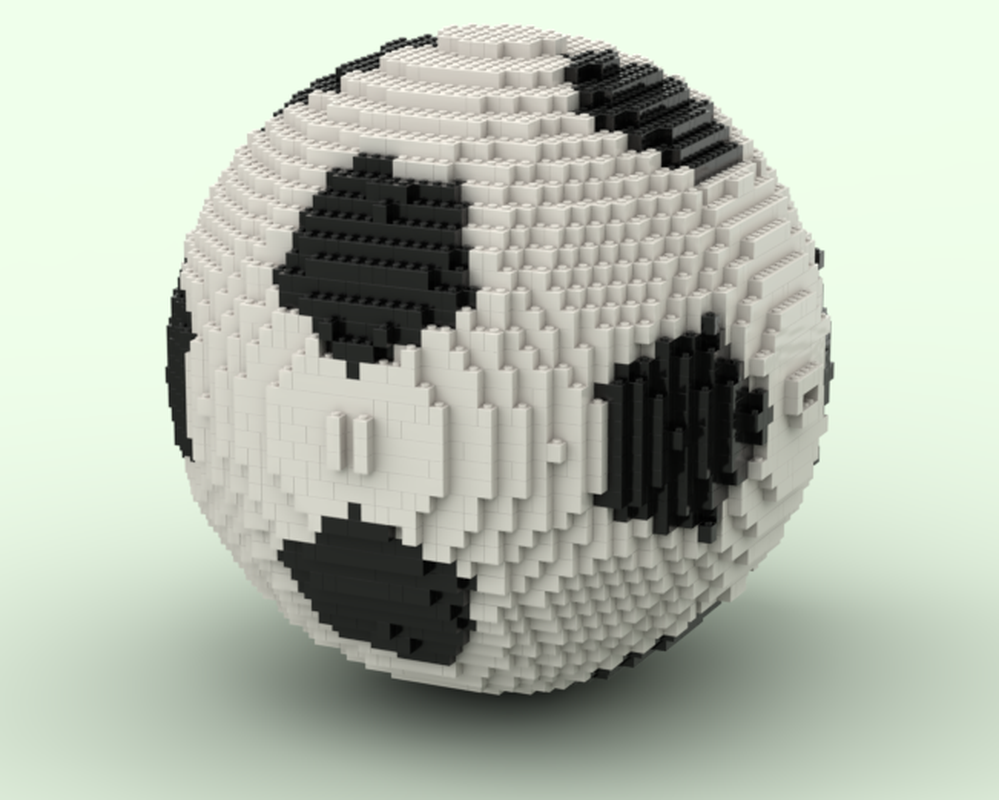 LEGO MOC sculpture soccer ball by blackmaster | Rebrickable - Build ...