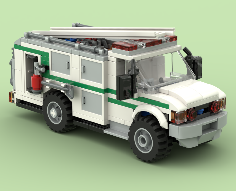 LEGO MOC Forest Fire Service Medium Brush Truck - Type 6 by Wacky | Rebrickable - Build with LEGO