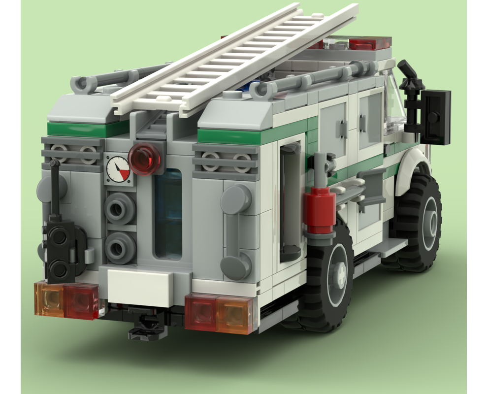 LEGO MOC Forest Fire Service Medium Brush Truck - Type 6 by Wacky | Rebrickable - Build with LEGO