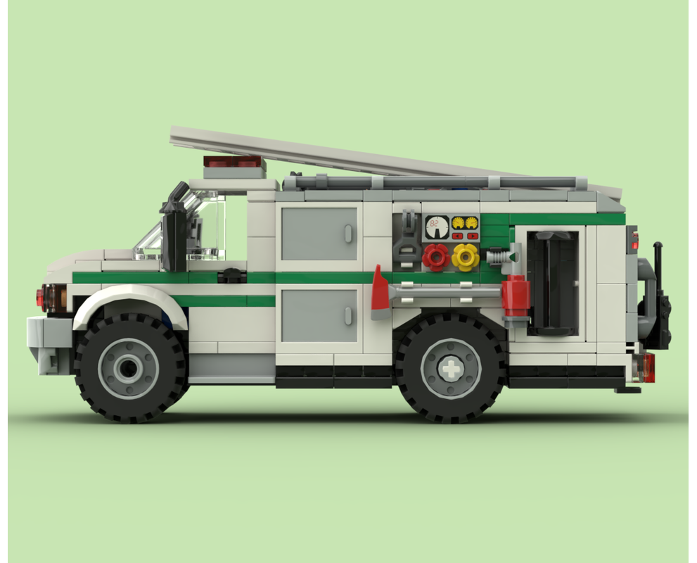 LEGO MOC Forest Fire Service Medium Brush Truck - Type 6 by Wacky | Rebrickable - Build with LEGO