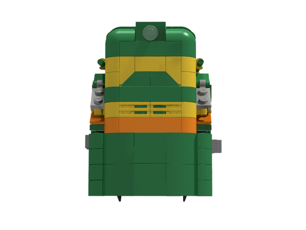 LEGO MOC Seaboard Airline P-1 4-6-2 Streamlined Pacific, Silver Meteor ...