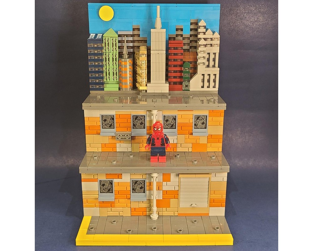 LEGO MOC-214255 Cityscape, Daytime Background Alleyway Action Display ...