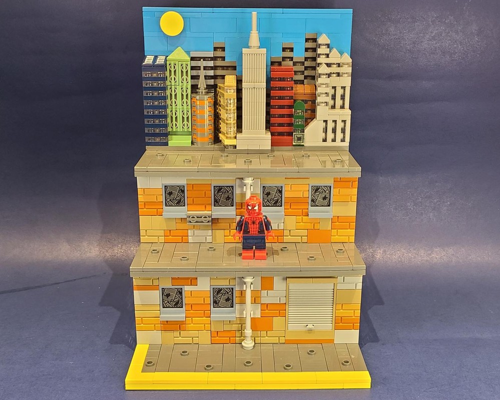 LEGO MOC Cityscape, Daytime Background Alleyway Action Display Stand ...