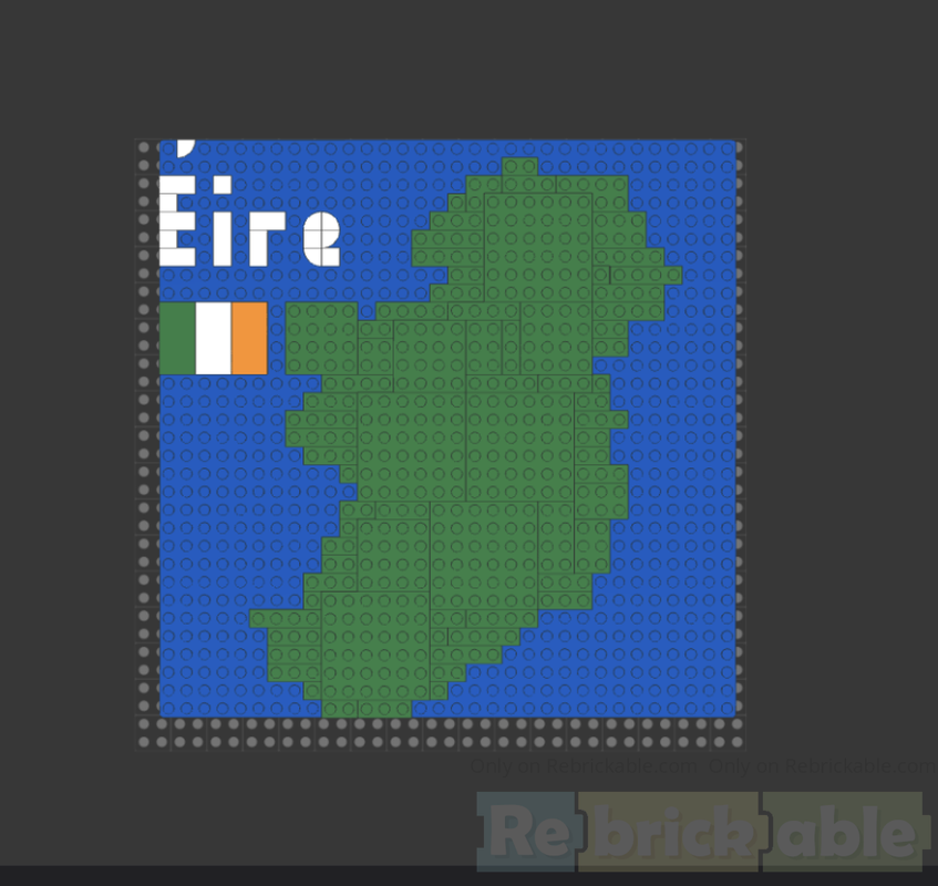 LEGO MOC Map of Ireland by Riain | Rebrickable - Build with LEGO