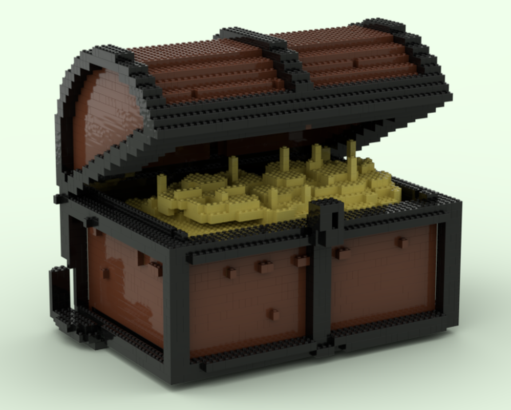 LEGO MOC sculpture treasure chest by blackmaster | Rebrickable - Build ...