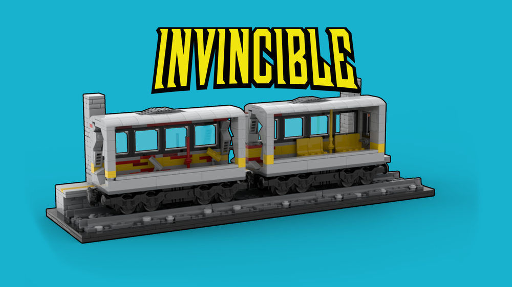 LEGO MOC Invincible vs Omni-man | Train fight diorama by obiblock ...