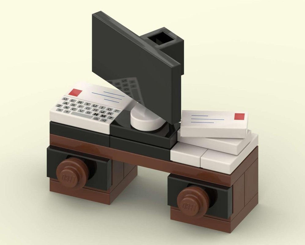 LEGO MOC Clerk's Desk by Brixtown | Rebrickable - Build with LEGO