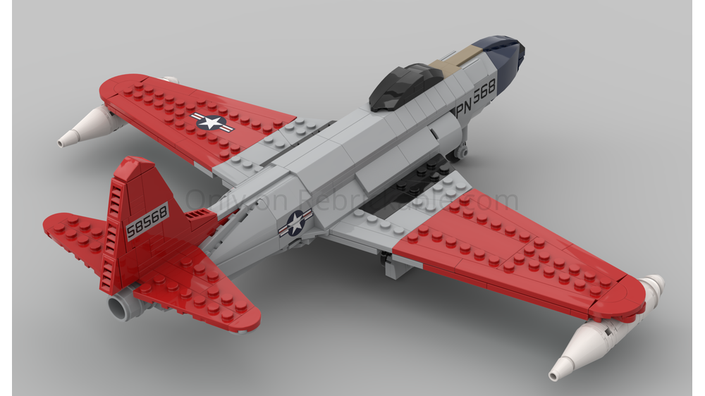 LEGO MOC 1:35 Scale P-80 Shooting Star by HandSolo99 | Rebrickable ...