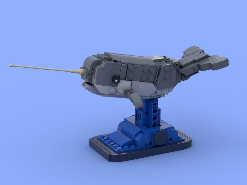 LEGO MOC Narwhal on stand by Penguins and plastic | Rebrickable - Build ...