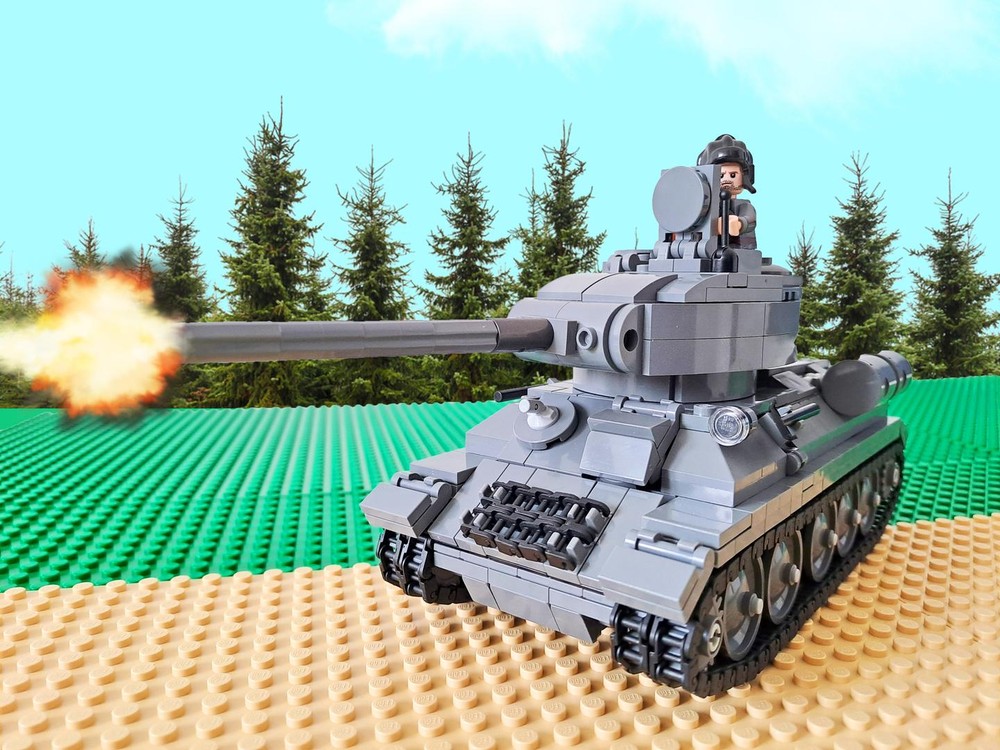 LEGO MOC-214358 T-34/85 – WW2 Soviet Medium Tank by PeppePell ...