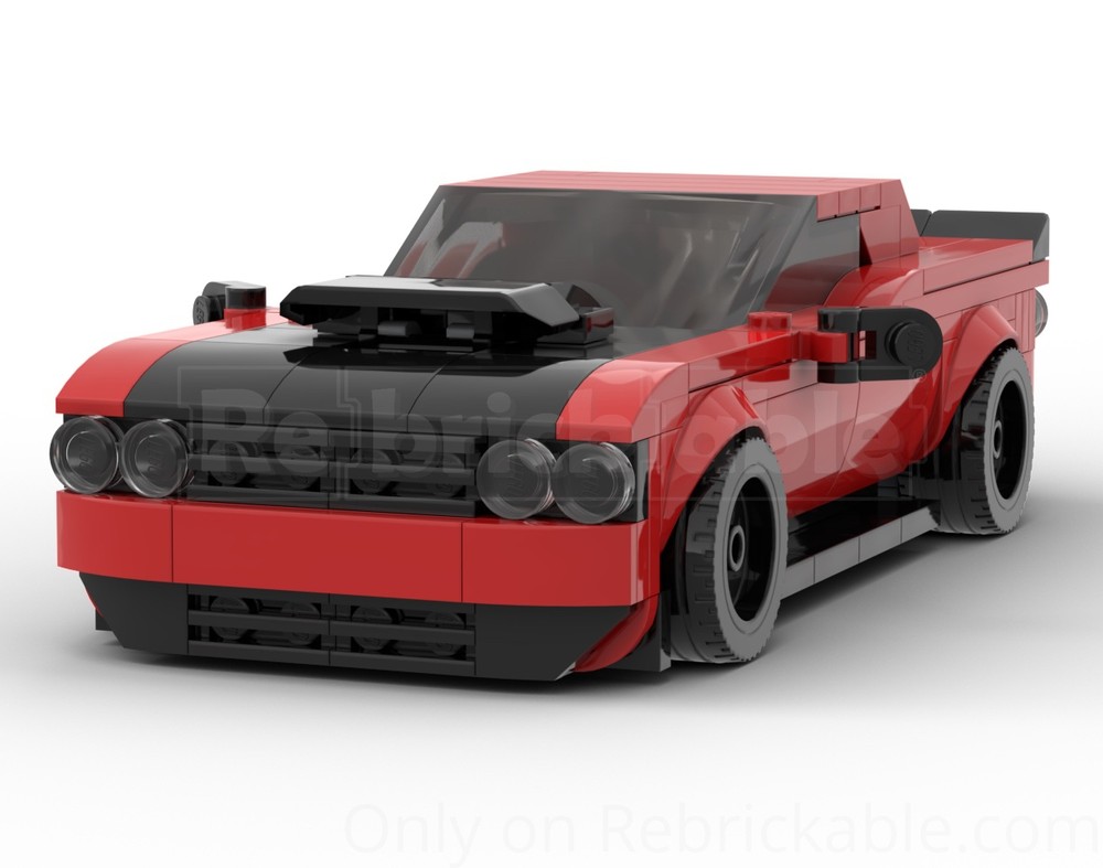 LEGO MOC lego speed champion Dodge challenger demon 8 stud by ...