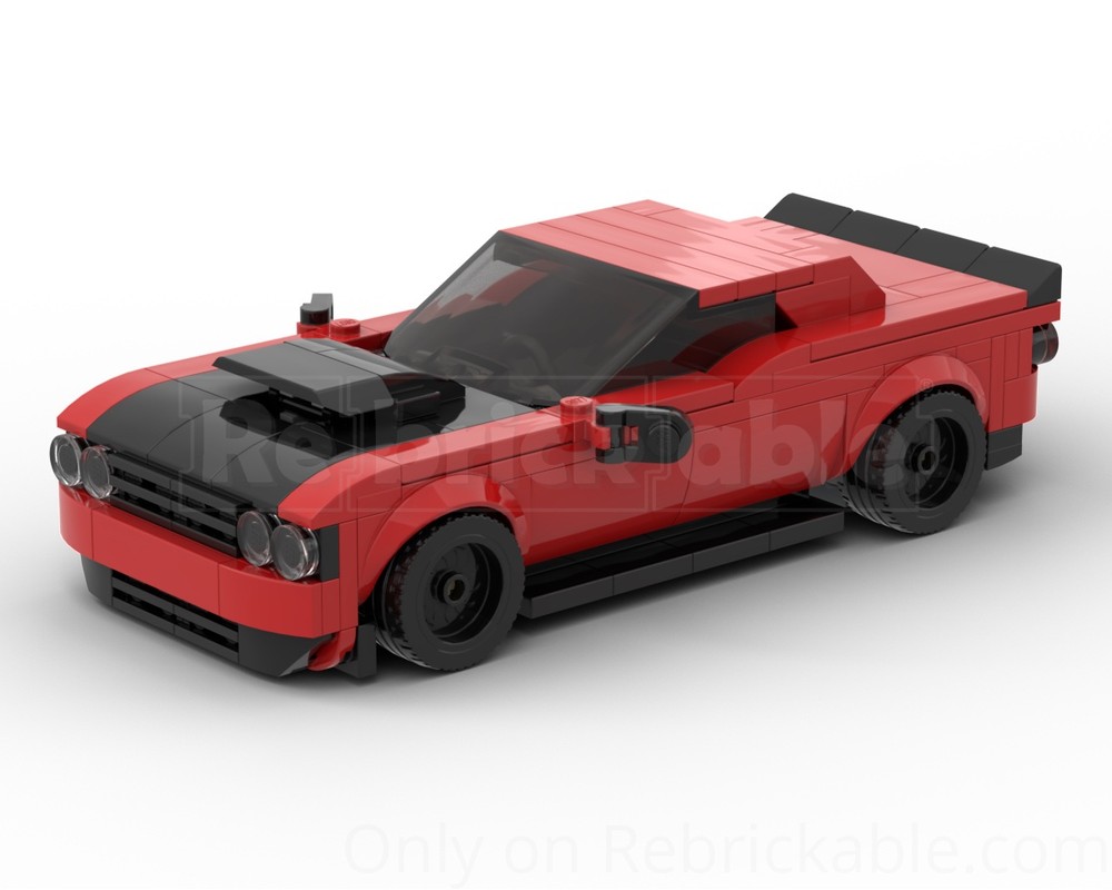 LEGO MOC lego speed champion Dodge challenger demon 8 stud by ...