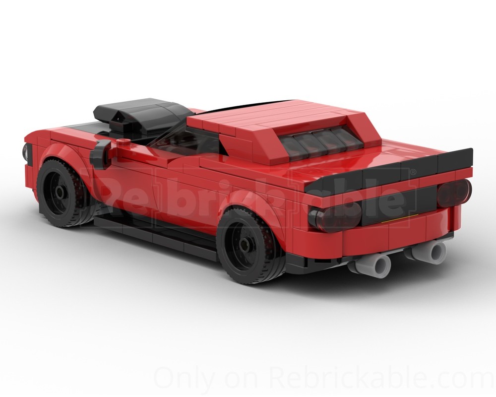 LEGO MOC lego speed champion Dodge challenger demon 8 stud by ...