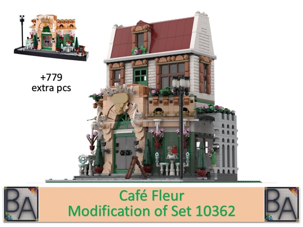 LEGO MOC Cafe Fleur - Modification of Set 10362 by Brick Artisan ...
