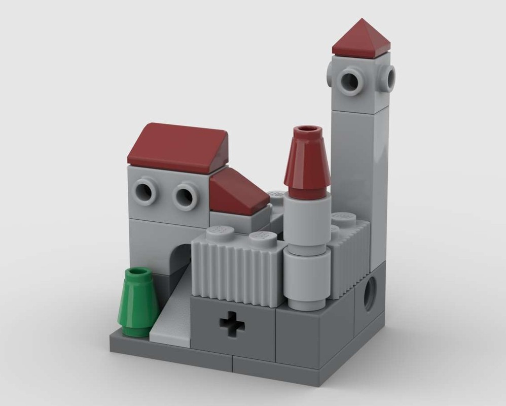 LEGO MOC Microscale Castle by basw | Rebrickable - Build with LEGO