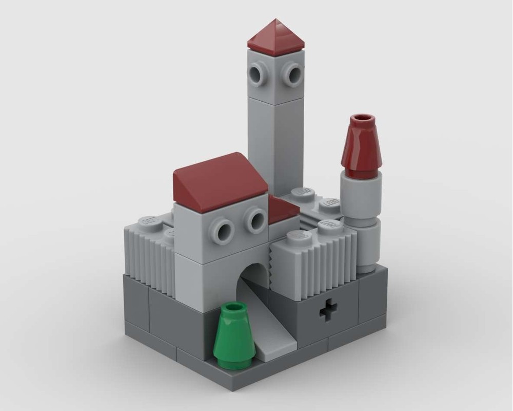 LEGO MOC Microscale Castle by basw | Rebrickable - Build with LEGO
