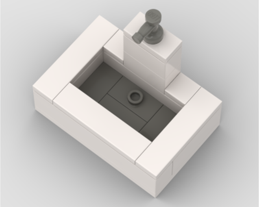 LEGO MOC Public fountain by Bricks Motion Studio | Rebrickable - Build ...