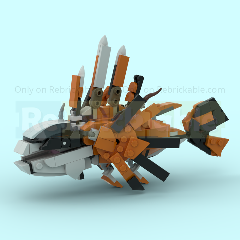 LEGO MOC 31129 Lionfish with stand by LegoBuildo | Rebrickable - Build ...