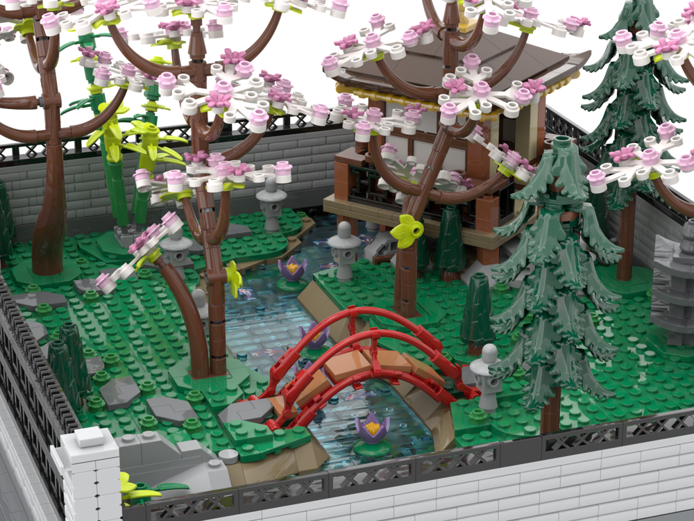 LEGO MOC-214460 Cherry Blossom Park by Momoplayslego | Rebrickable ...