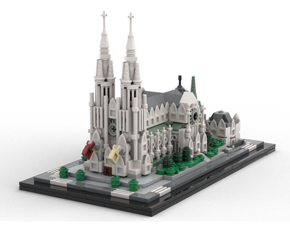 LEGO MOC St. Patrick's Cathedral 1:800 by shelflife | Rebrickable ...