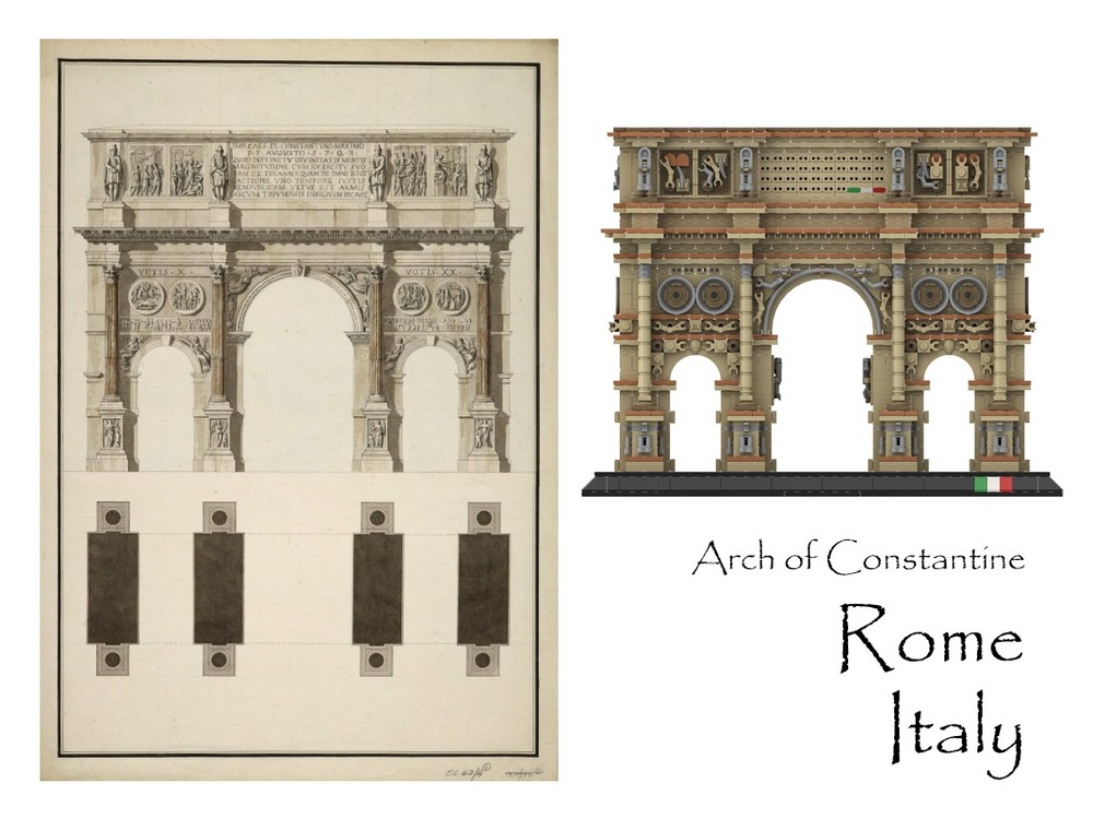 LEGO MOC-214503 Arco di Constantino (Arch of Constantine) by ARCHI3D ...