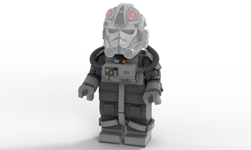 LEGO MOC AT-AT Driver Megafigure (fits official Lego helmet) by Albo ...
