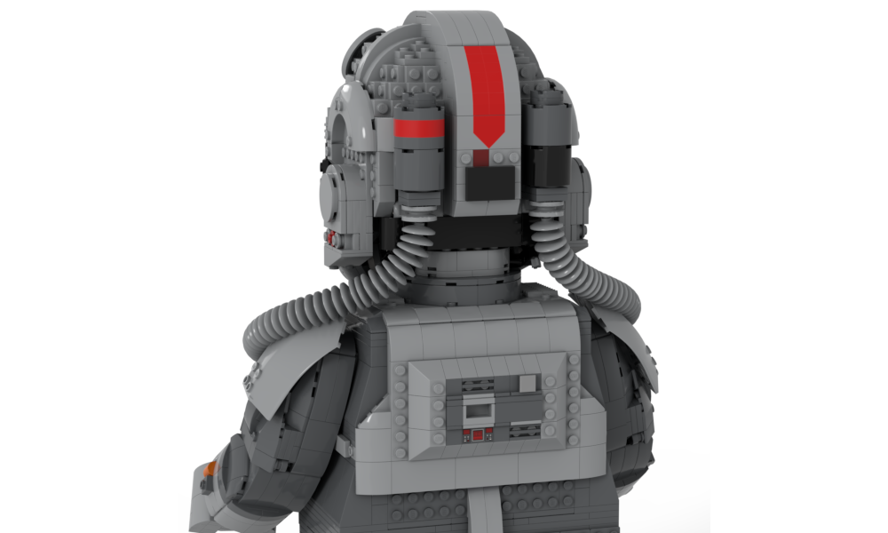 LEGO MOC AT-AT Driver Megafigure (fits official Lego helmet) by Albo ...